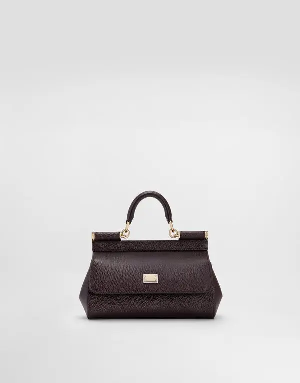 Dolce & Gabbana Mini Sicily Handbag - Bordeaux