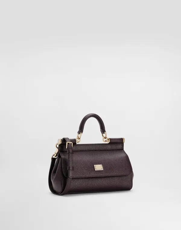 Dolce & Gabbana Mini Sicily Handbag - Bordeaux