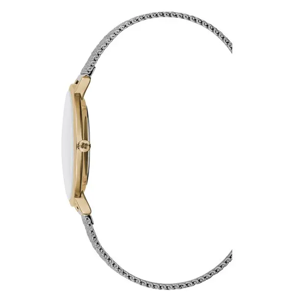 Bcbgmaxazria Classic Three Hand Gold Dial Watch