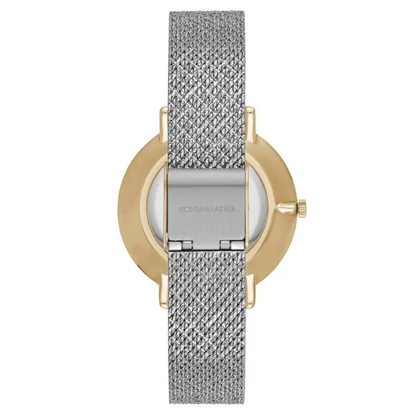 Bcbgmaxazria Classic Three Hand Gold Dial Watch