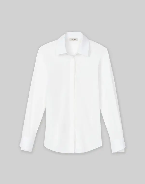 Lafayette 148 New York Cotton Stretch Classic Fit Shirt