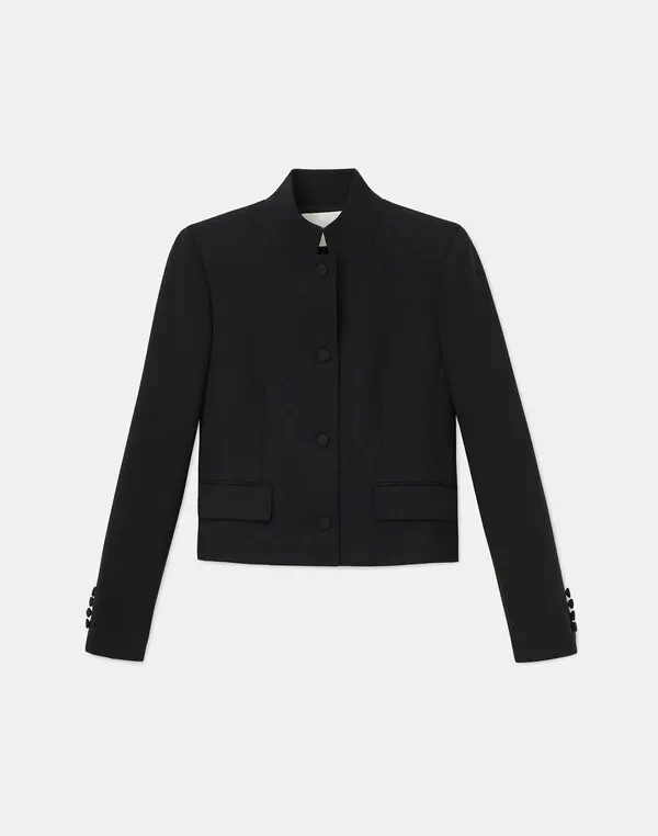 Lafayette 148 New York Lex Jacket In Italian Double Face Wool