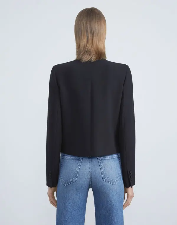 Lafayette 148 New York Lex Jacket In Italian Double Face Wool