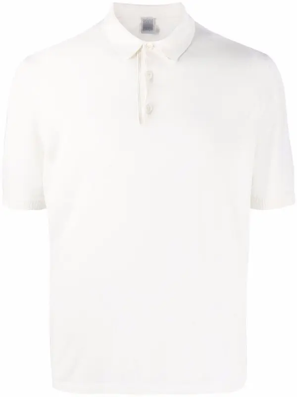 Eleventy Short Sleeve Polo Shirt - White