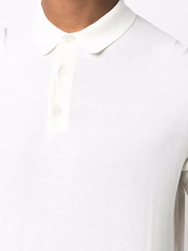 Eleventy Short Sleeve Polo Shirt - White