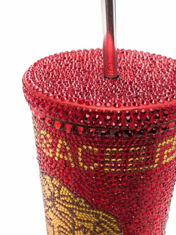 Versace Medusa Crystal-embellished Travel Cup - Red