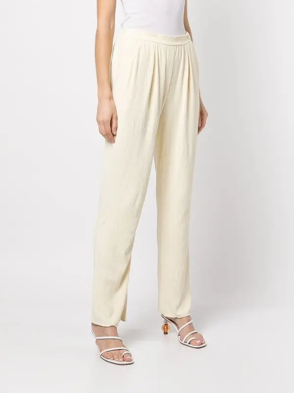 Simkhai Plissé Straight-leg Trousers