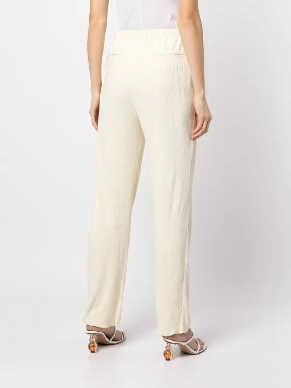 Simkhai Plissé Straight-leg Trousers