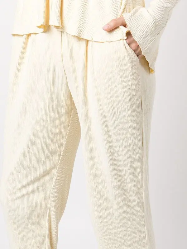 Simkhai Plissé Straight-leg Trousers