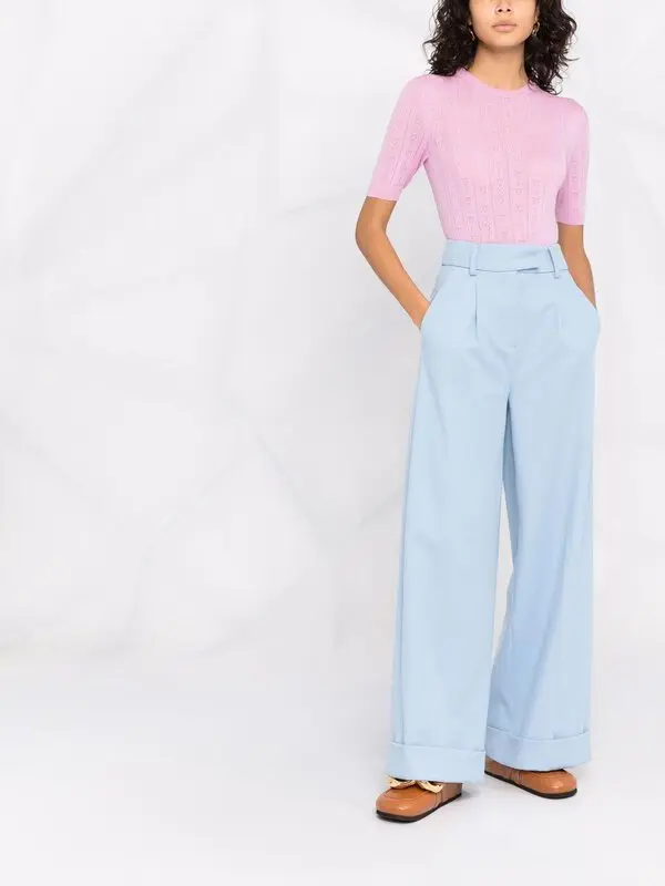 FERRAGAMO Gancini-pattern Knitted Top
