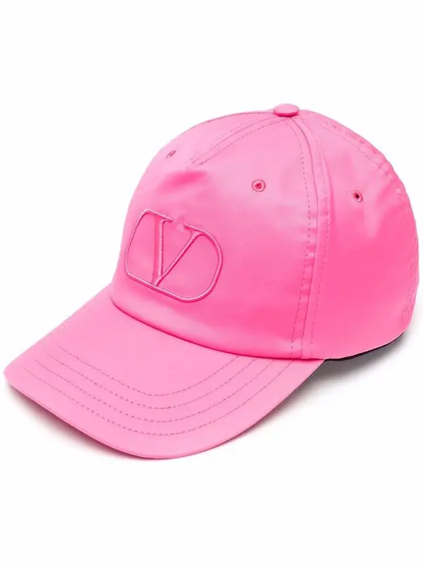VALENTINO GARAVANI Valentino V Logo Signature Baseball Hat Pink PP Valentino Garavani Toile Iconographe Baseball Cap - Pink Pp  main image 4
