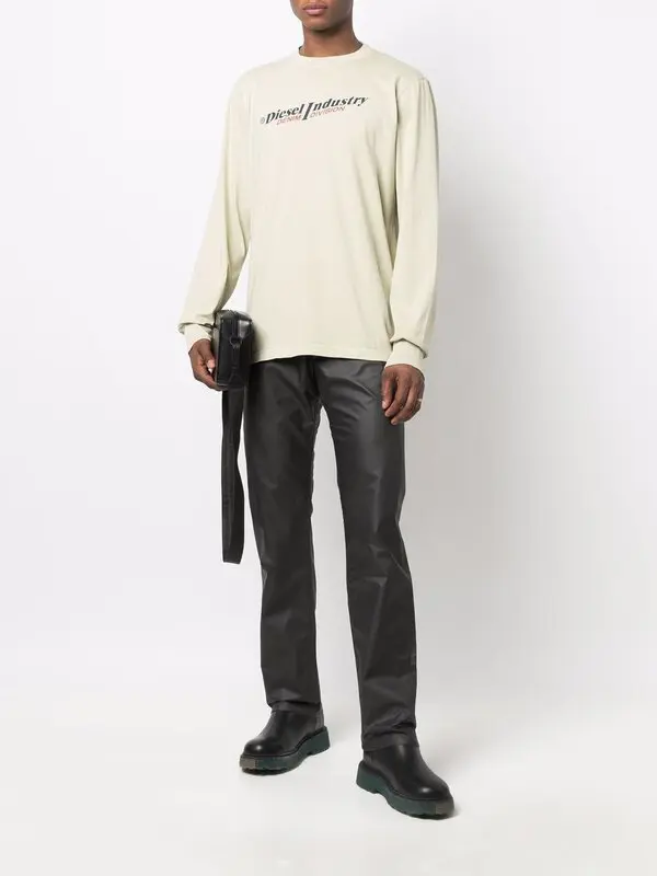 DIESEL® Coated Cotton Blend Trousers