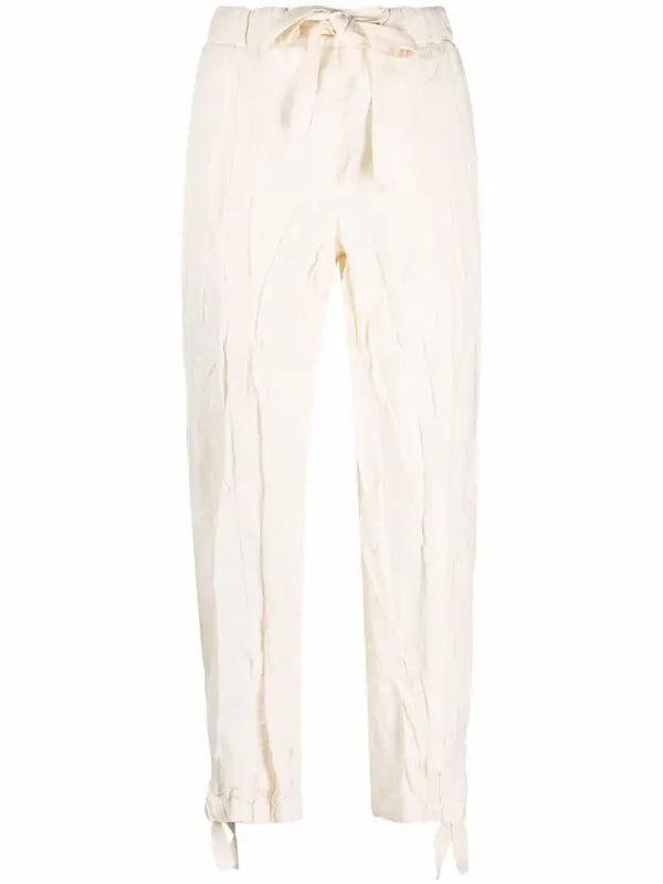 JIL SANDER Crinkle-effect Trousers