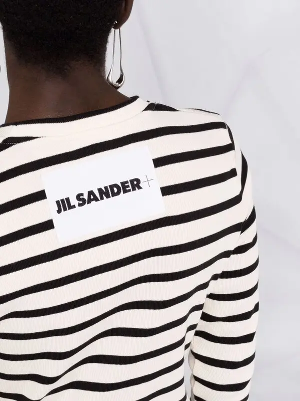 JIL SANDER Striped Ong-seeve T-shirt