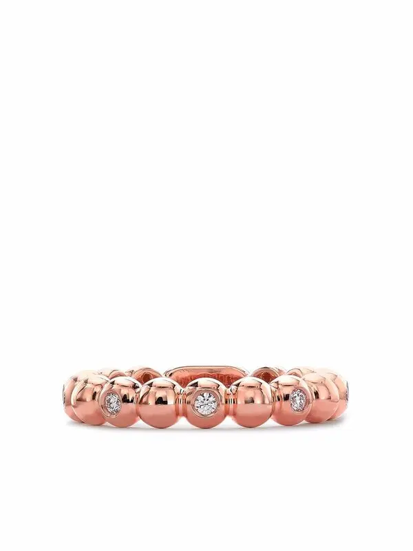 PRAGNELL 18kt Rose Gold Bohemia Diamond Ring - Pink