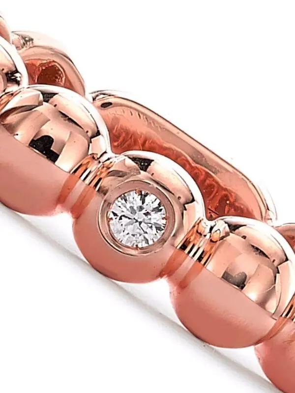 PRAGNELL 18kt Rose Gold Bohemia Diamond Ring - Pink