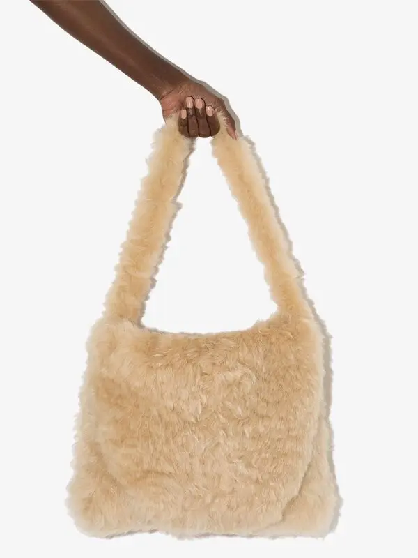 ERL Shearling Messenger Bag