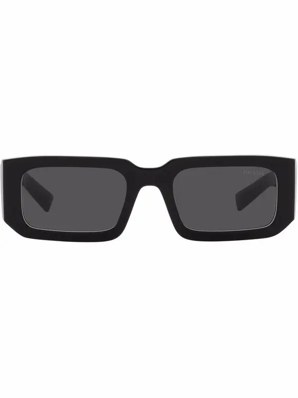 Prada Rectangle Frame Sunglasses - Black