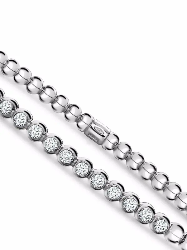PRAGNELL 18kt White Gold Diamond Bohemia Bangle