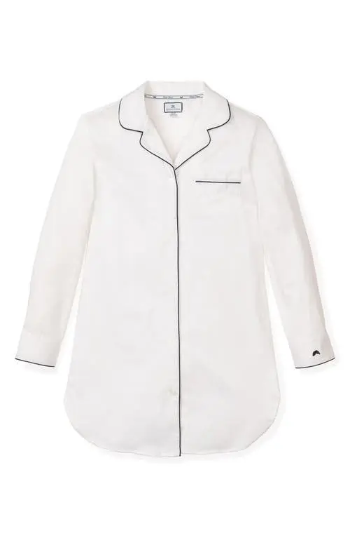 PETITE PLUME Cotton Nightshirt - White