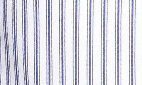 PETITE PLUME French Ticking Stripe Short Pajamas - Navy