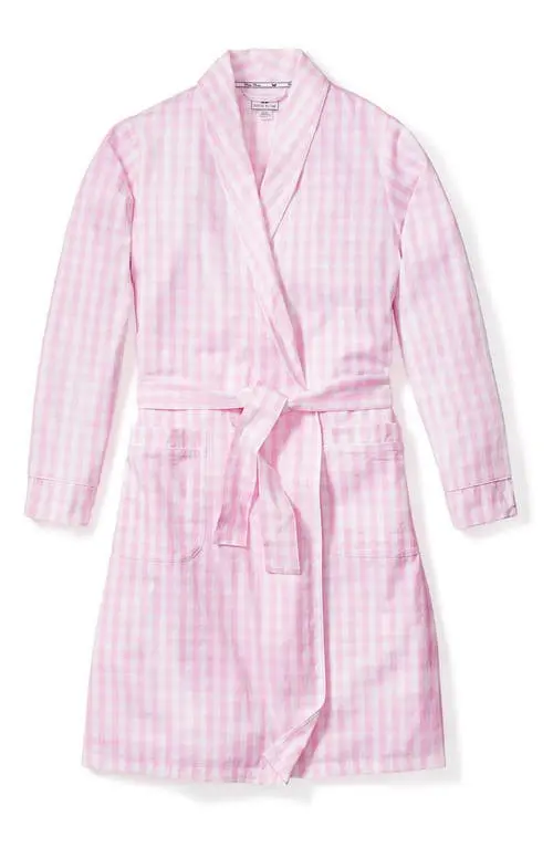 PETITE PLUME Gingham Cotton Robe