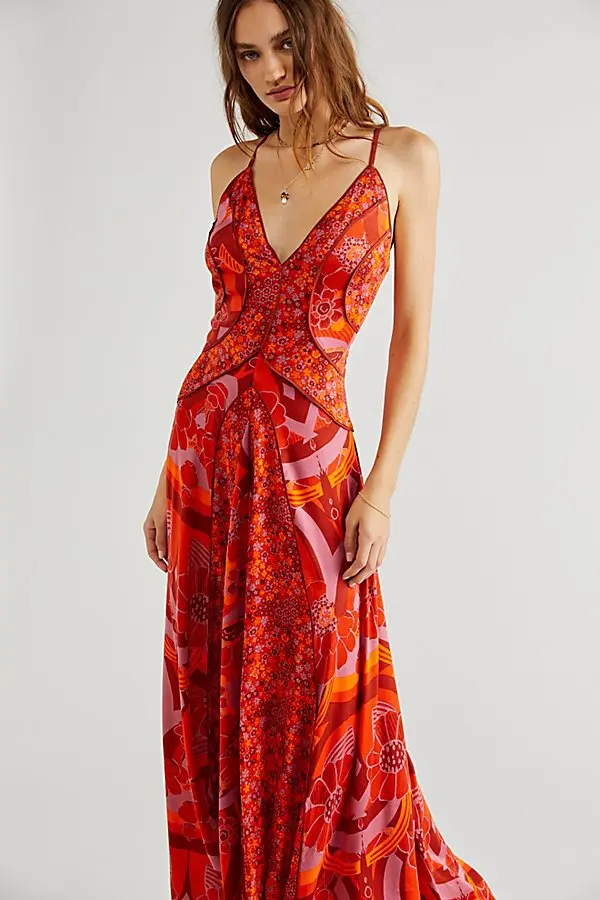 grace maxi dress Saving Grace Pearl Strap Maxi Dress Oyster