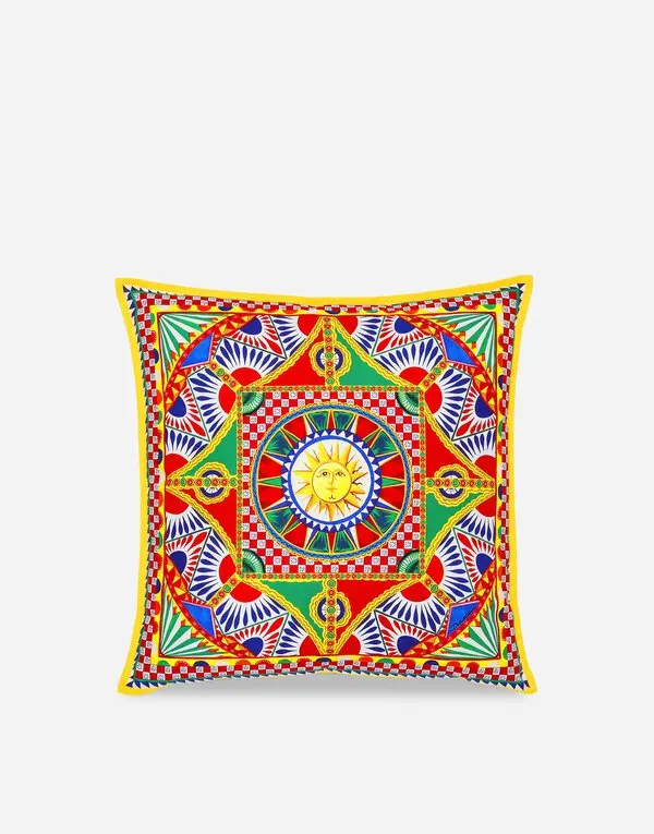 Dolce & Gabbana Canvas Cushion Medium - Multicolor