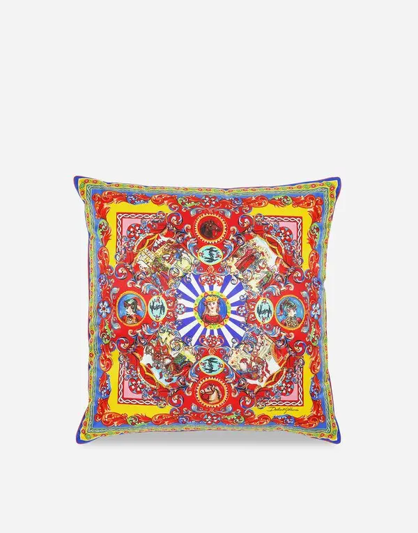 Dolce & Gabbana Silk Twill Cushion Medium - Multicolor