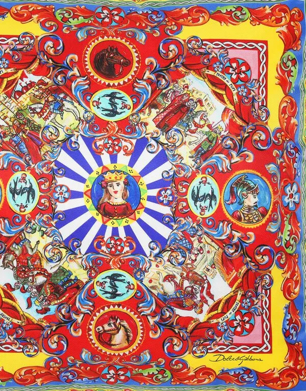 Dolce & Gabbana Silk Twill Cushion Medium