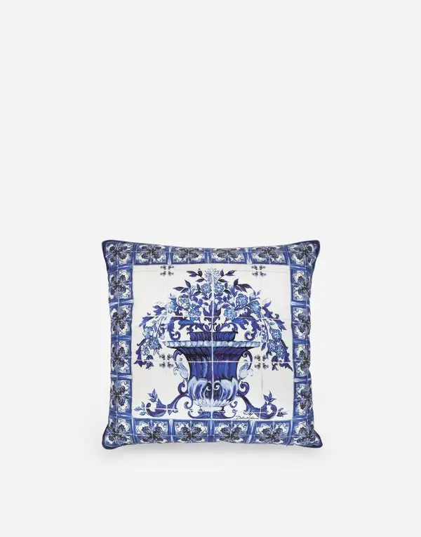 Dolce & Gabbana Silk Twill Cushion Small - Multicolor
