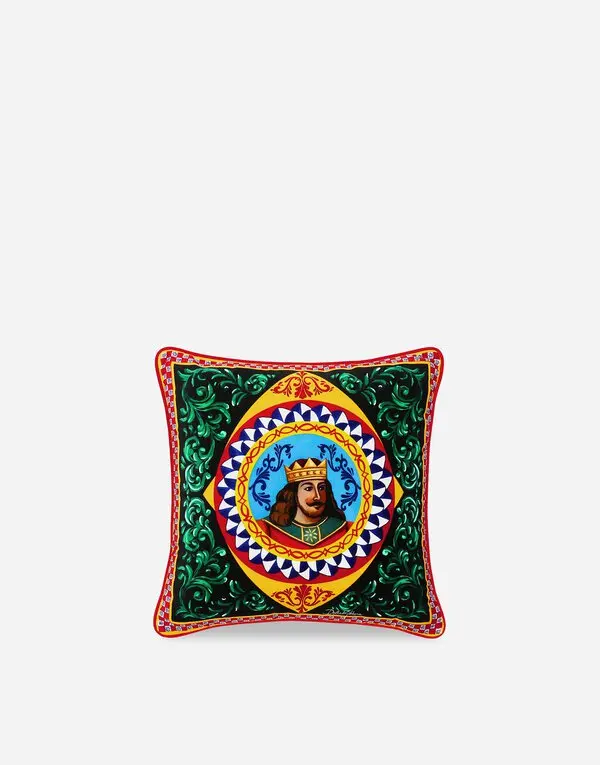 Dolce & Gabbana Velvet Cushion Small - Multicolor