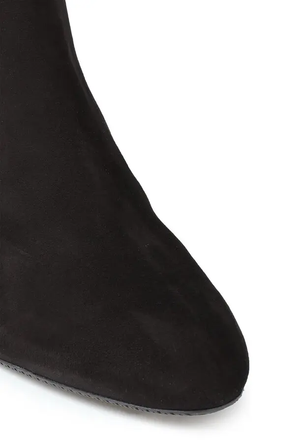 STUART WEITZMAN Yuliana 60 Stretch-suede Ankle Boots - Black
