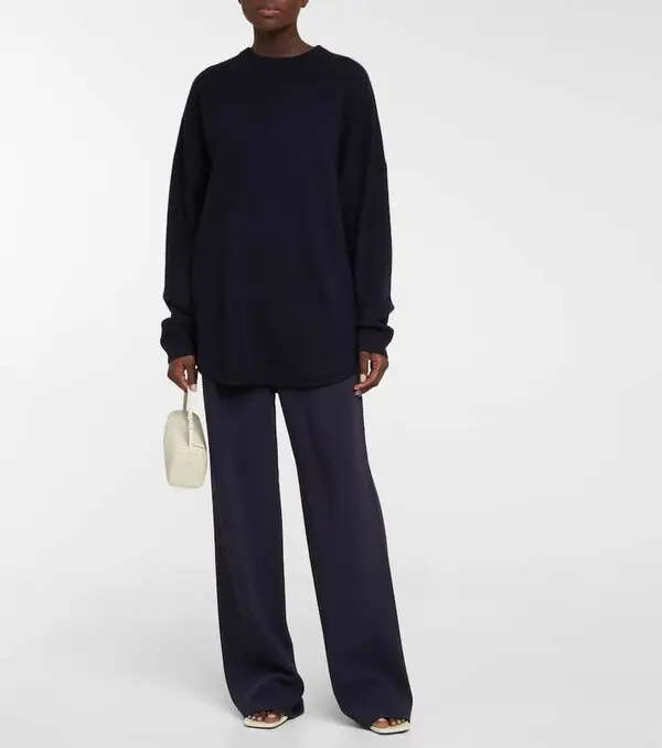 Extreme Cashmere X N°53 Crew Hop Cashmere-Blend Sweater - Blue