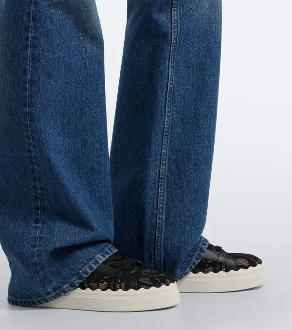 Chloé Lauren Lace Sneakers - Black