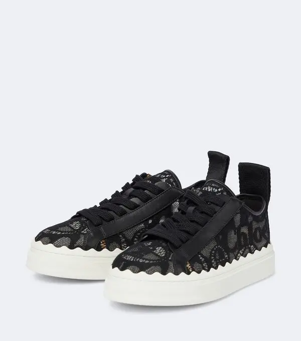 Chloé Lauren Lace Sneakers - Black
