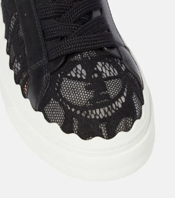 Chloé Lauren Lace Sneakers - Black