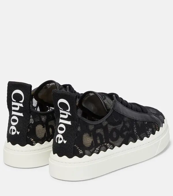 Chloé Lauren Lace Sneakers - Black
