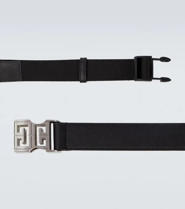 Givenchy 4g Leather Belt - Black | Editorialist