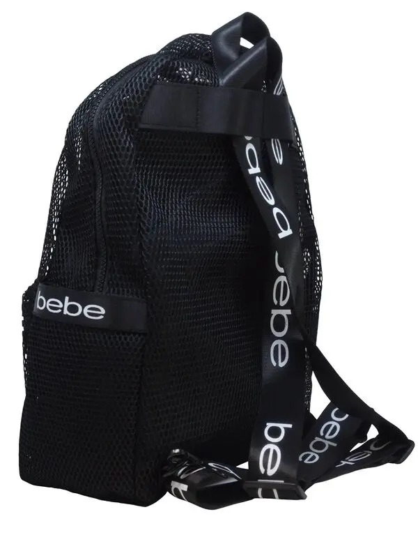 Manny Backpack With Mask Black, Navy Women\'s Bag Bebe Manny Small Backpack With Mask In Black/Navy - Black  main image 4