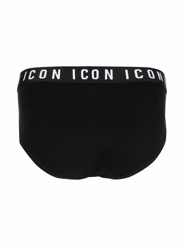 Dsquared2 Icon-waistband Briefs - Black