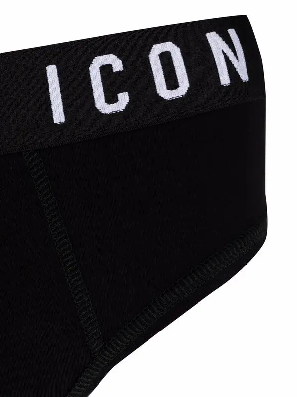 Dsquared2 Icon-waistband Briefs - Black