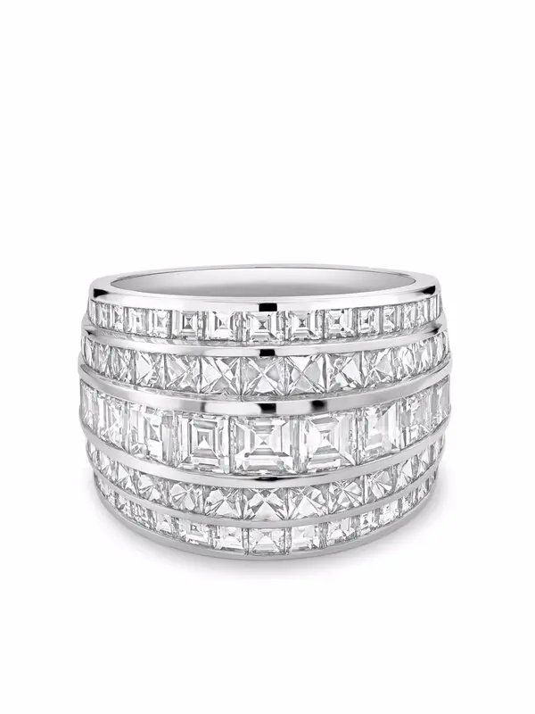 PRAGNELL Platinum Manhattan Diamond Ring - Silver
