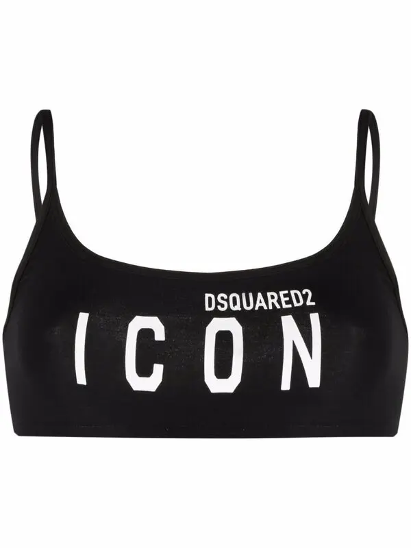 Dsquared2 Logo Print Sports Bra