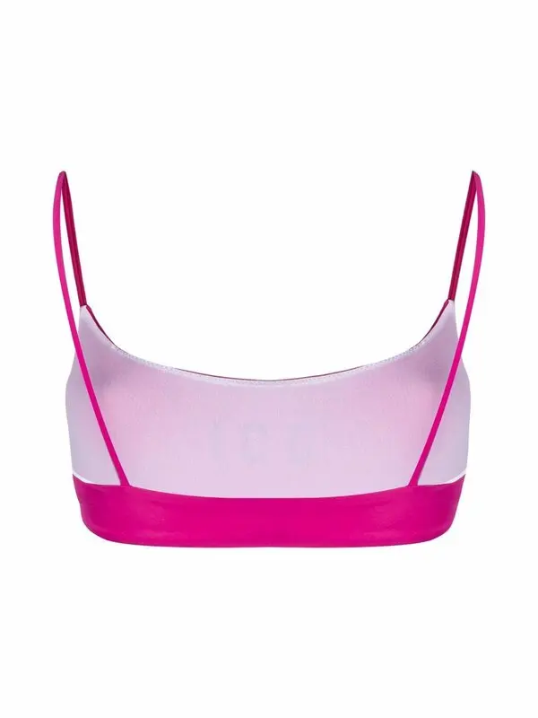 Dsquared2 Logo Print Bikini Top