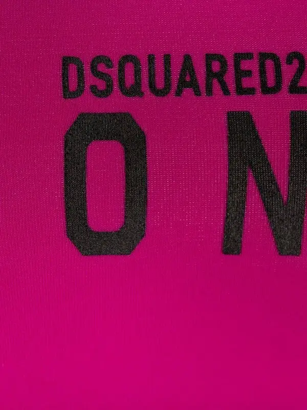 Dsquared2 Logo Print Bikini Top