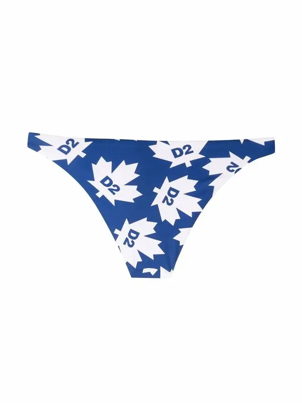 Dsquared2 Maple Leaf Print Bikini Bottoms