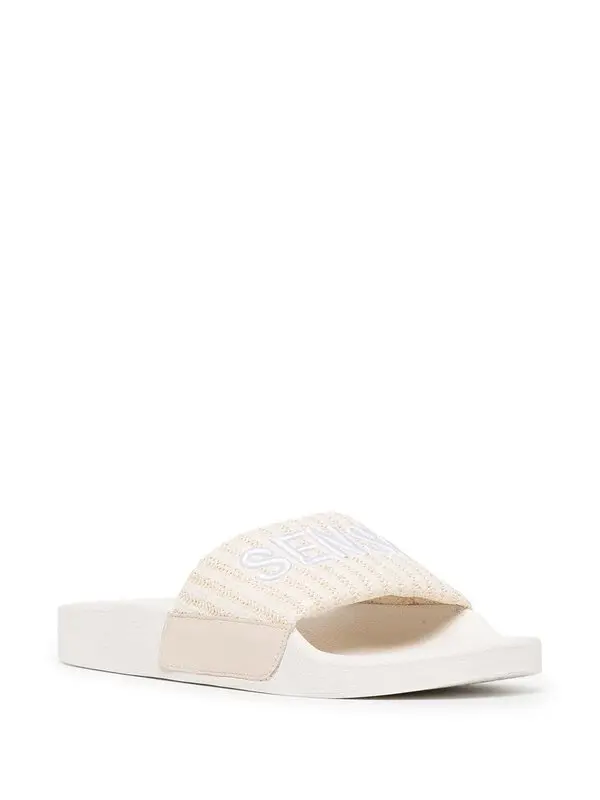 Senso Elly Ii Logo-embroidered Slides - Neutrals