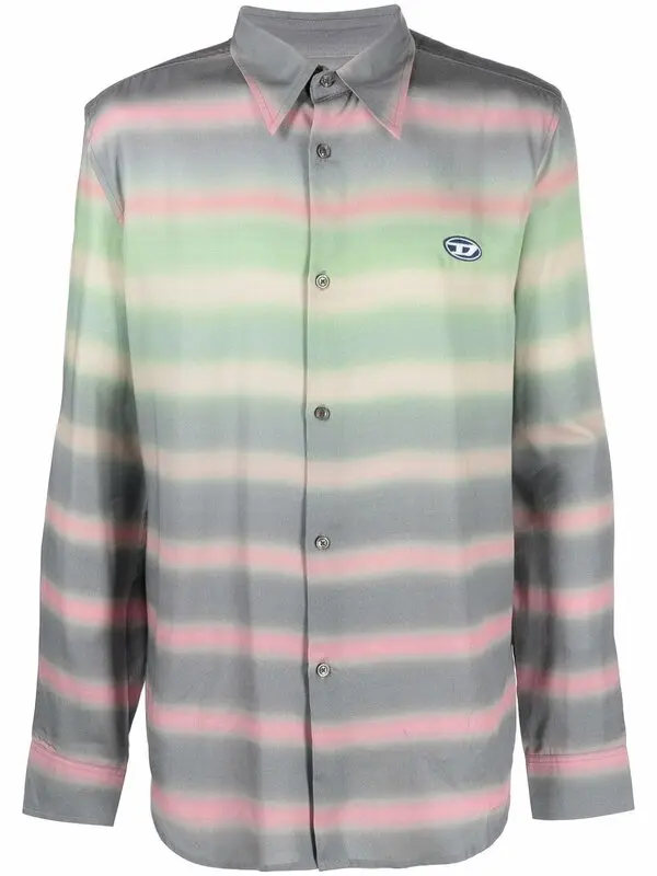 DIESEL® Striped Button-up Shirt