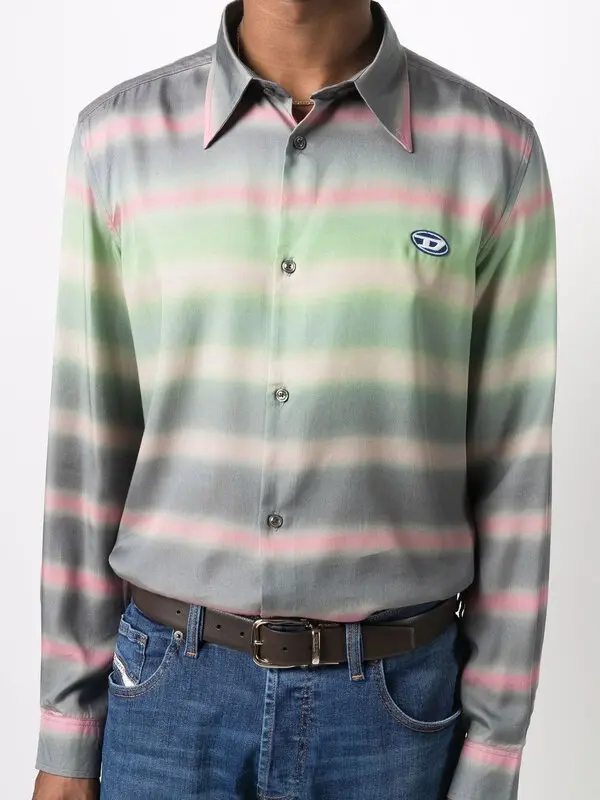 DIESEL® Striped Button-up Shirt